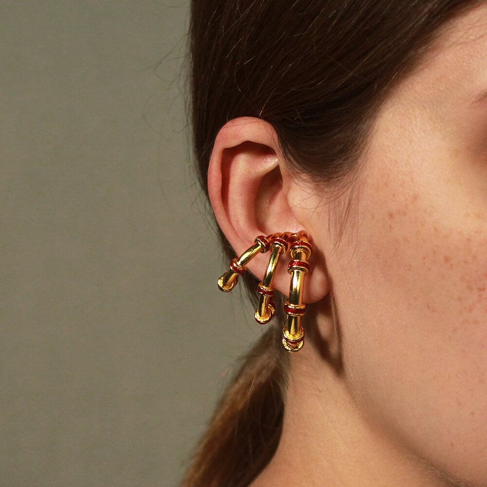 Earcuff Triple Glitter – Daniela Salcedo